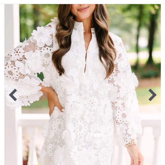 J.Marie | Dresses | Jmarie White Lace Dress | Poshmark